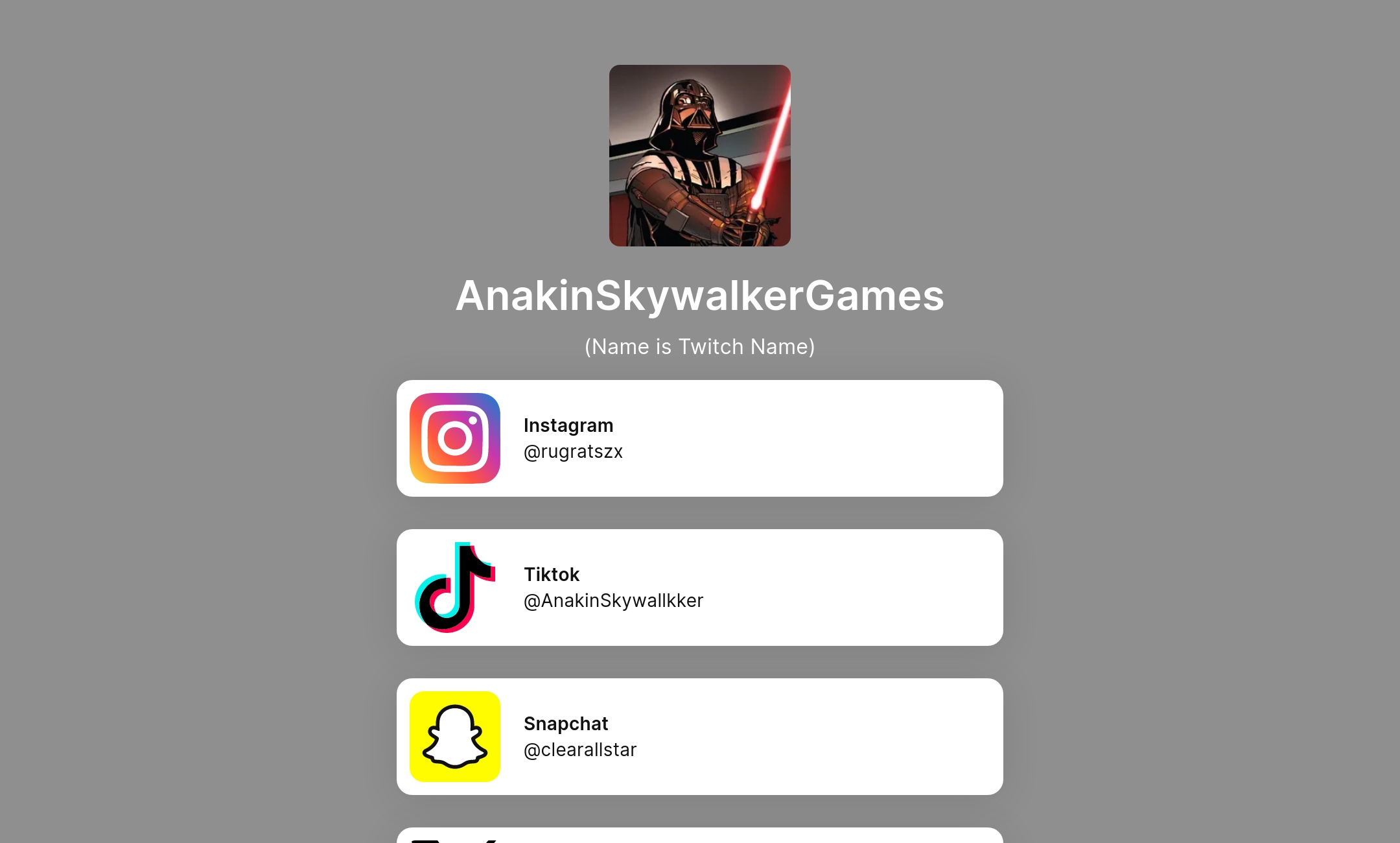 AnakinSkywalkerGames 's Flowpage