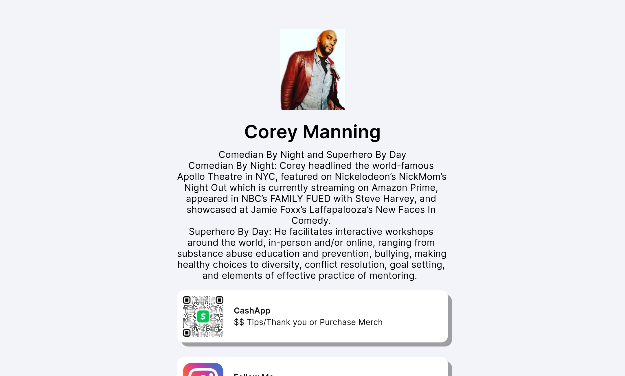Corey Manning's Flowpage