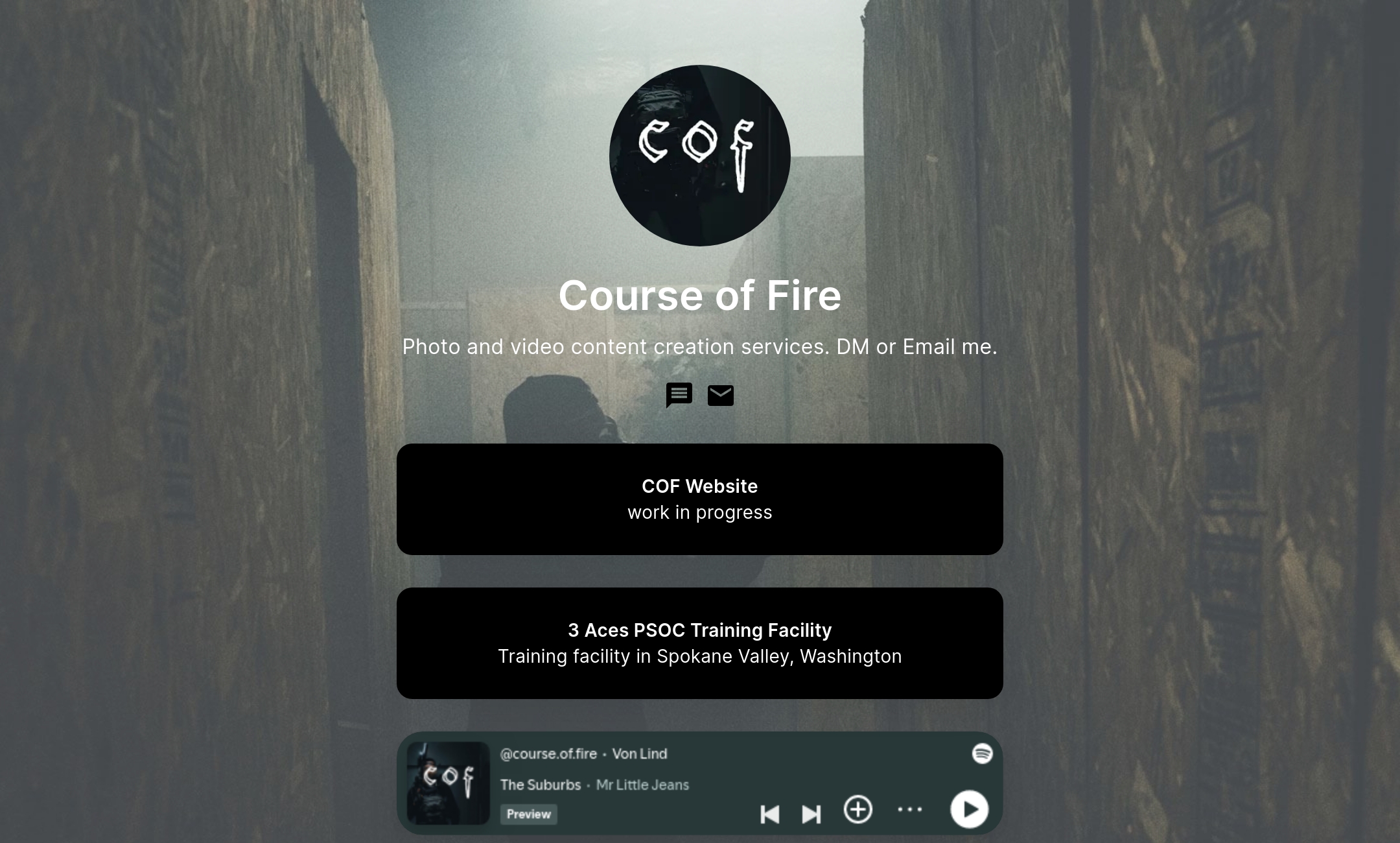 Course of Fire's Flowpage