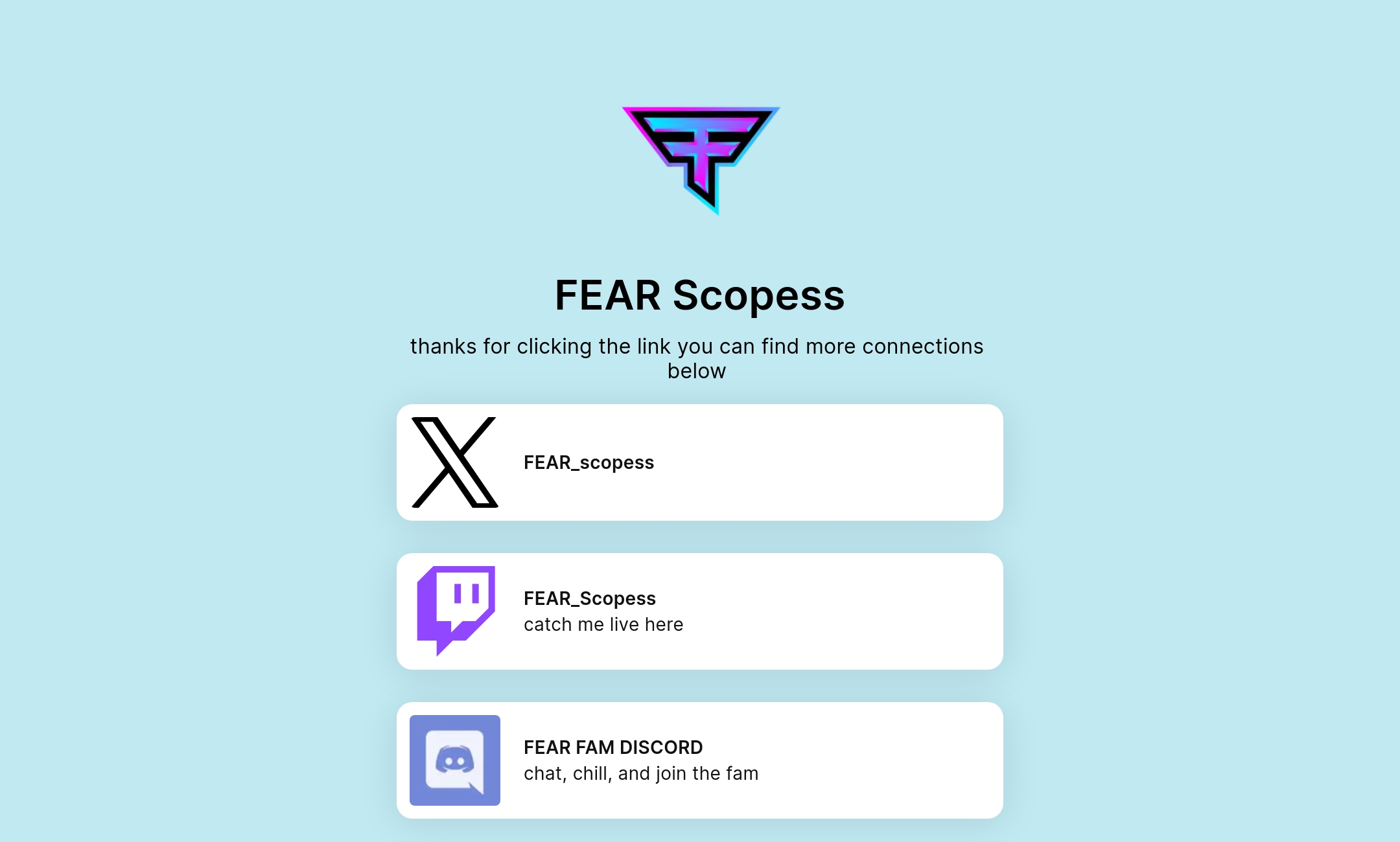 FEAR Scopess' Flowpage