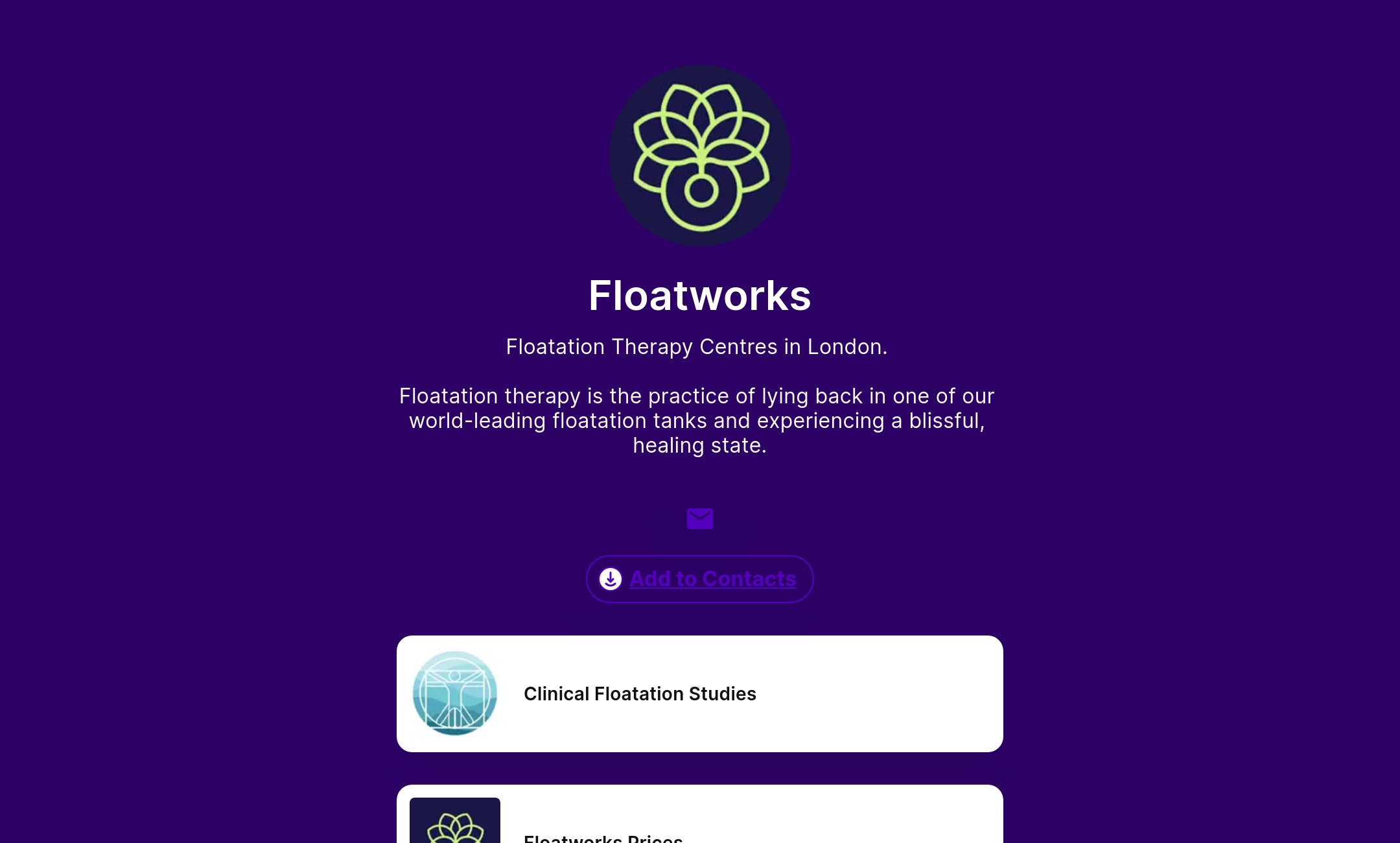 Floatworks' Flowpage