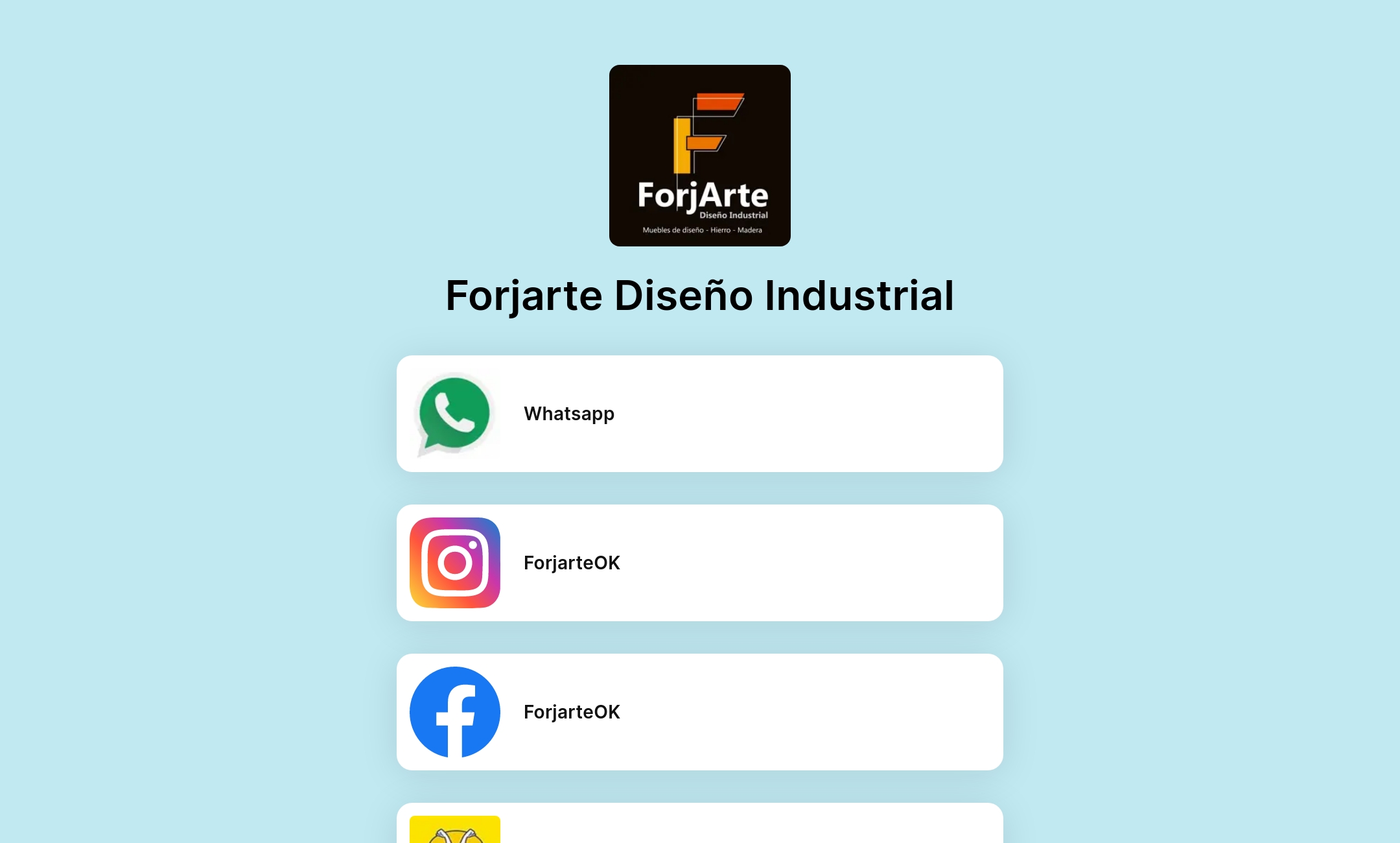 Forjarte Diseño Industrial's Flowpage