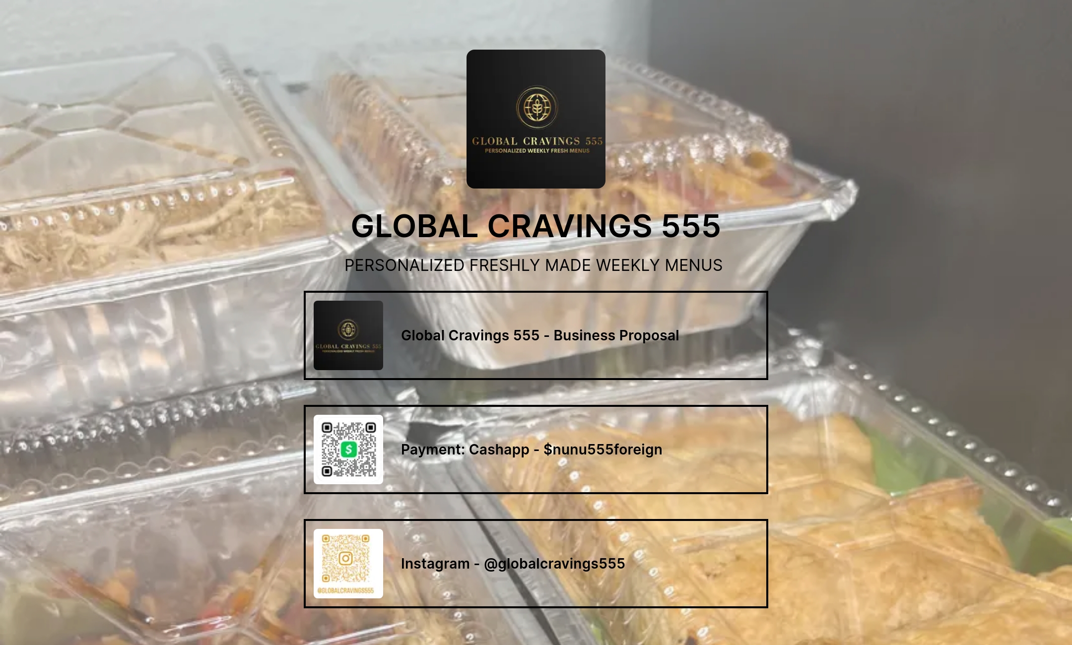 GLOBAL CRAVINGS 555's Flowpage