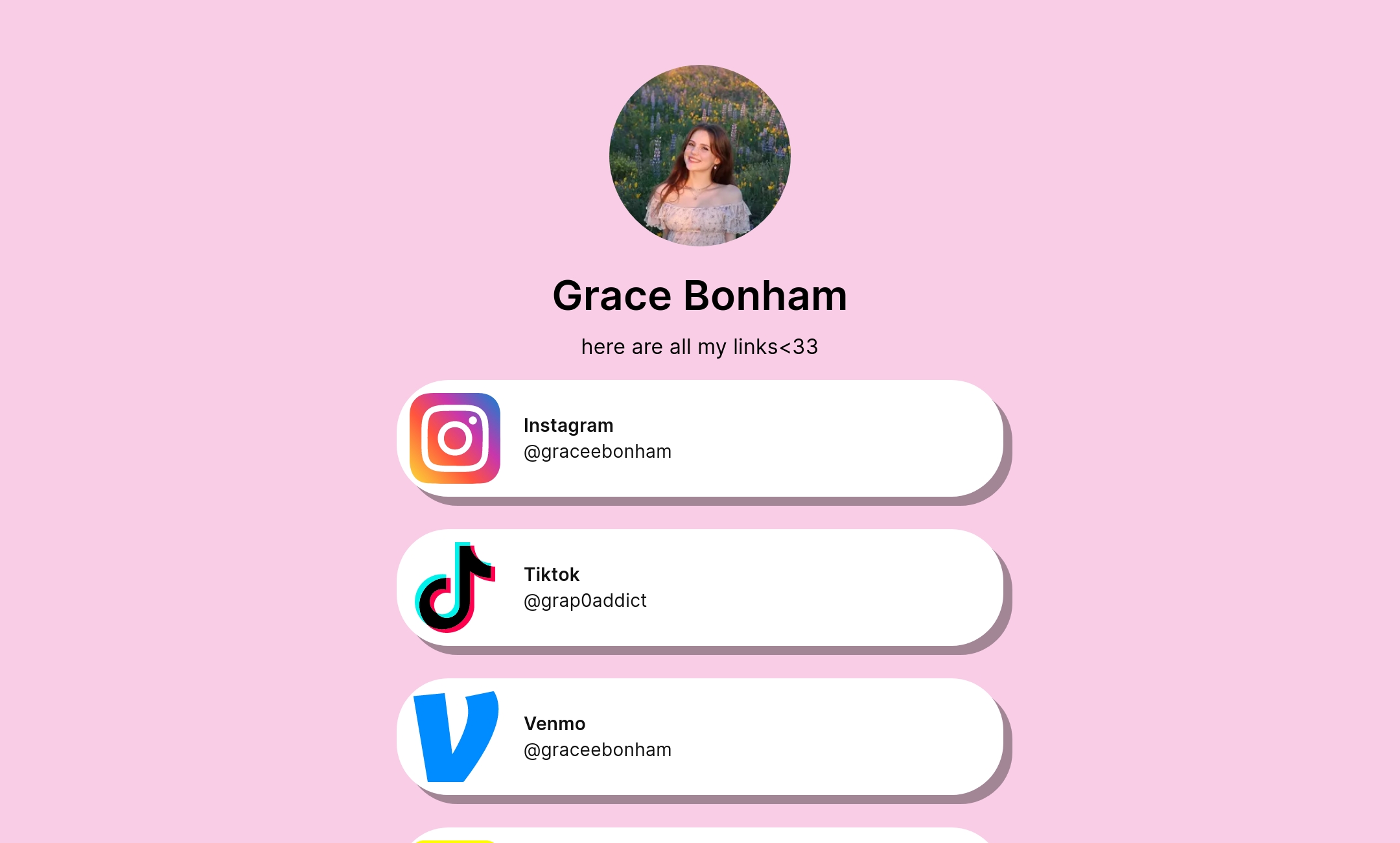 Grace Bonham's Flowpage