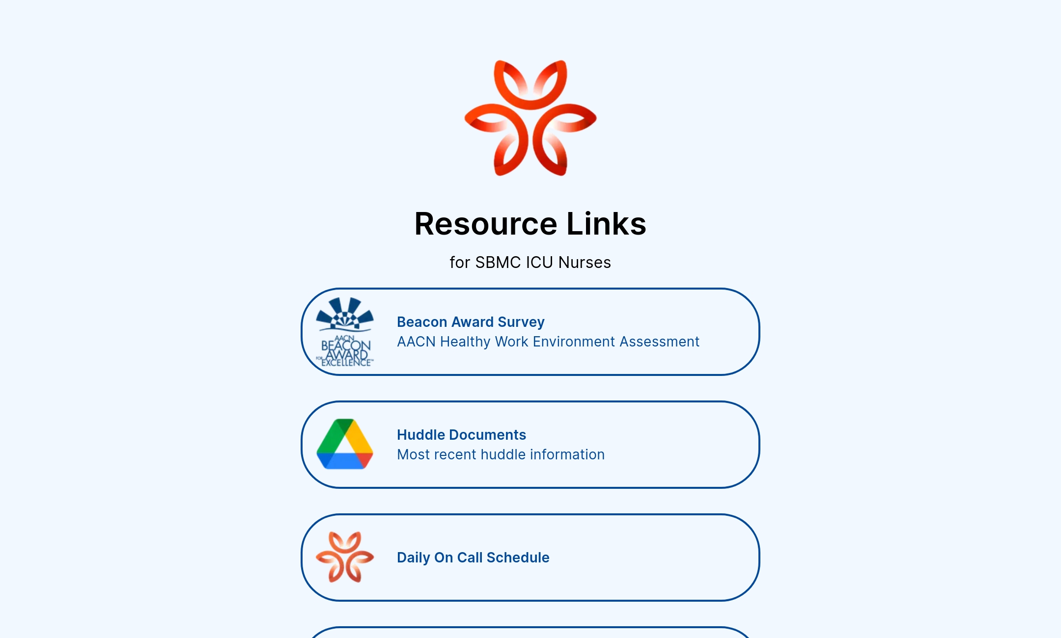 Resource Links' Flowpage