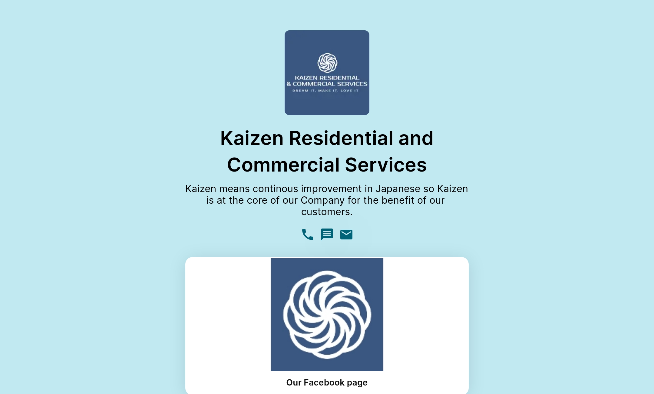 Kaizen Residential and Commercial Services' Flowpage