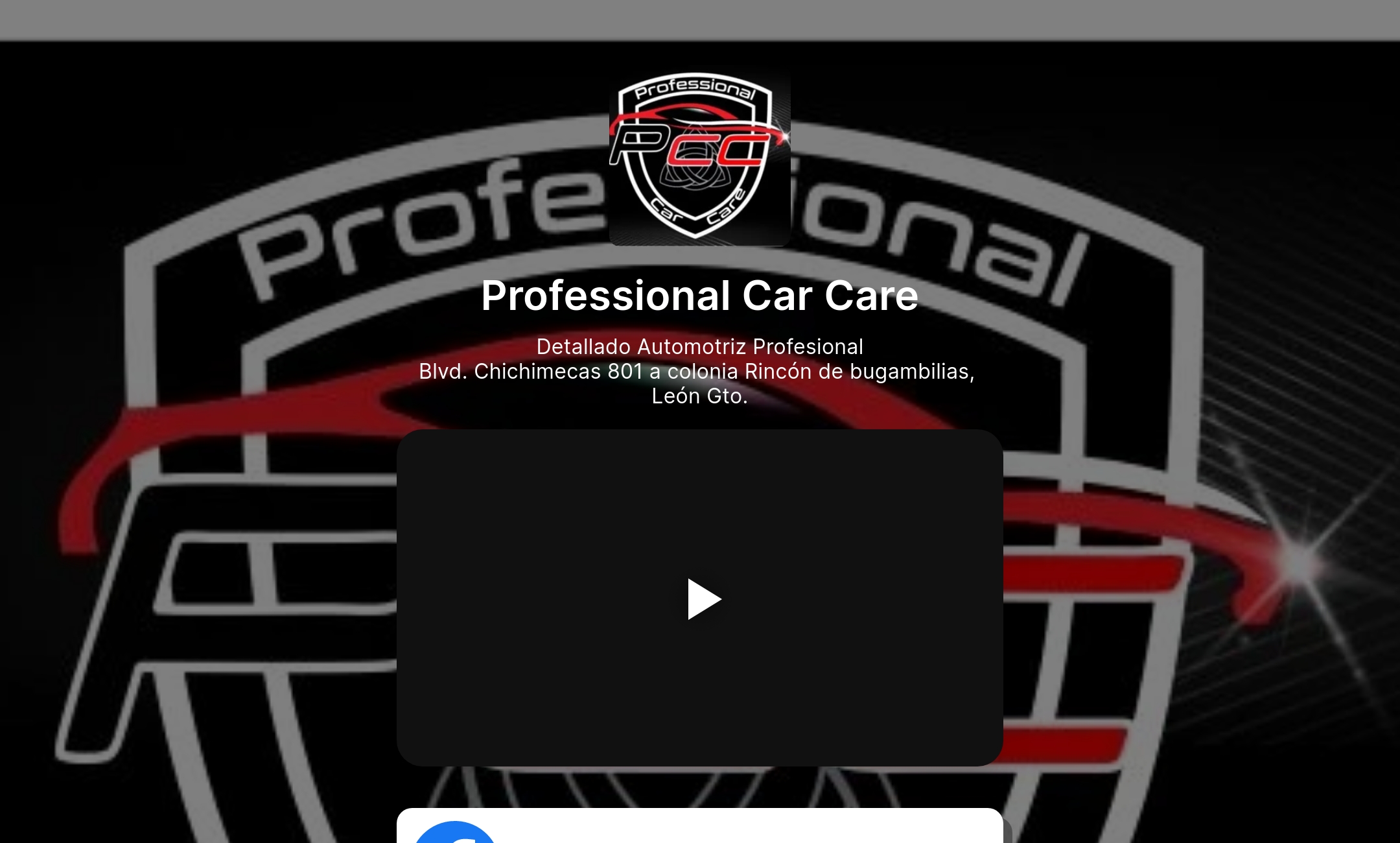 Professional Car Care's Flowpage